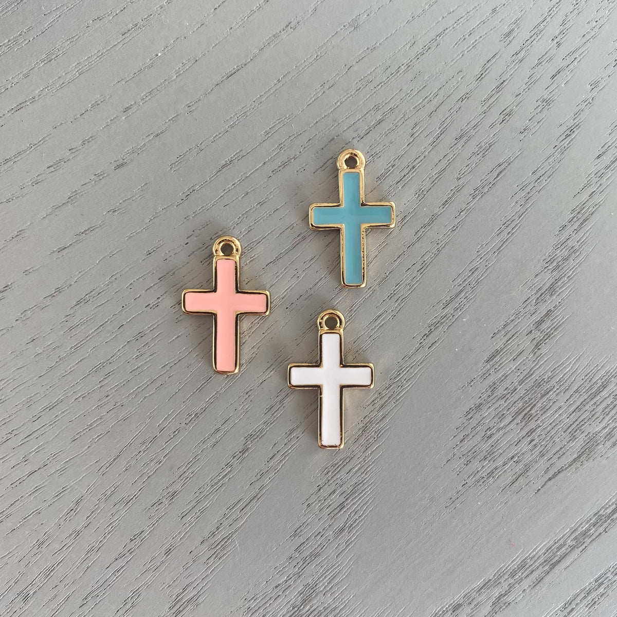 Enamel Cross Charm – Luxe Keepsake Co